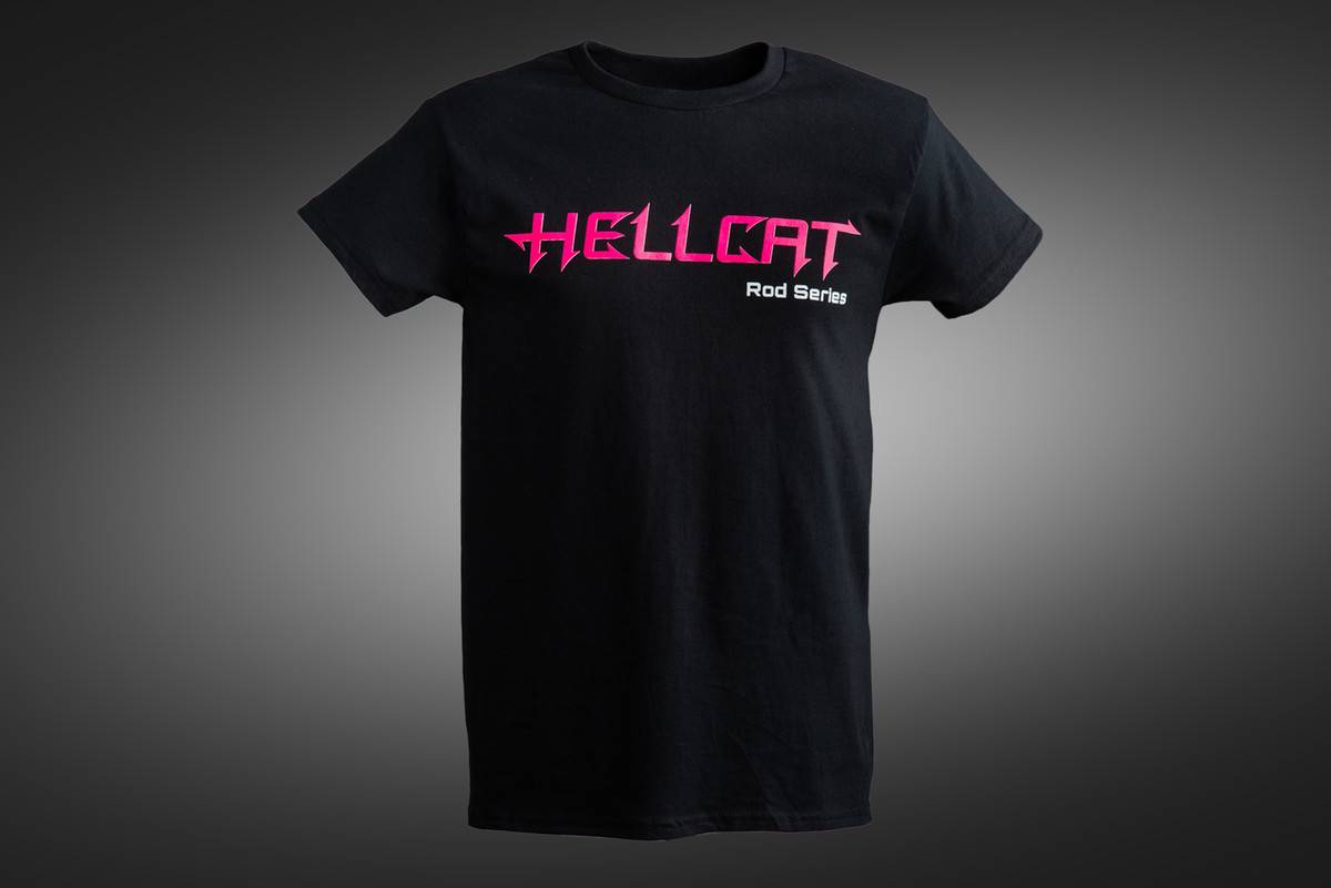 Pink/Black HellCat Logo Short Sleeve T-Shirt - Catch The Fever Outdoors